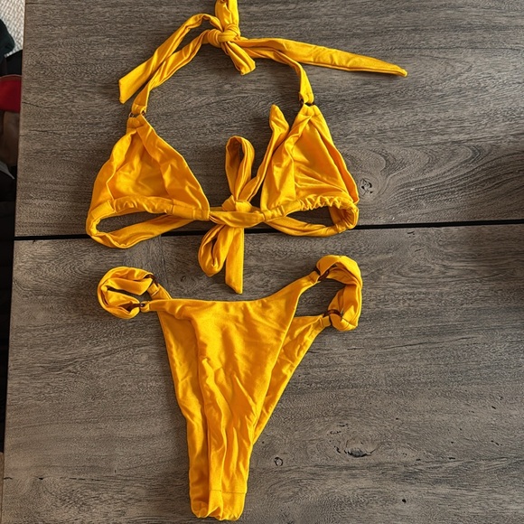 Monday Swimwear | Swim | Yellow Bikini Set For Women | Poshmark